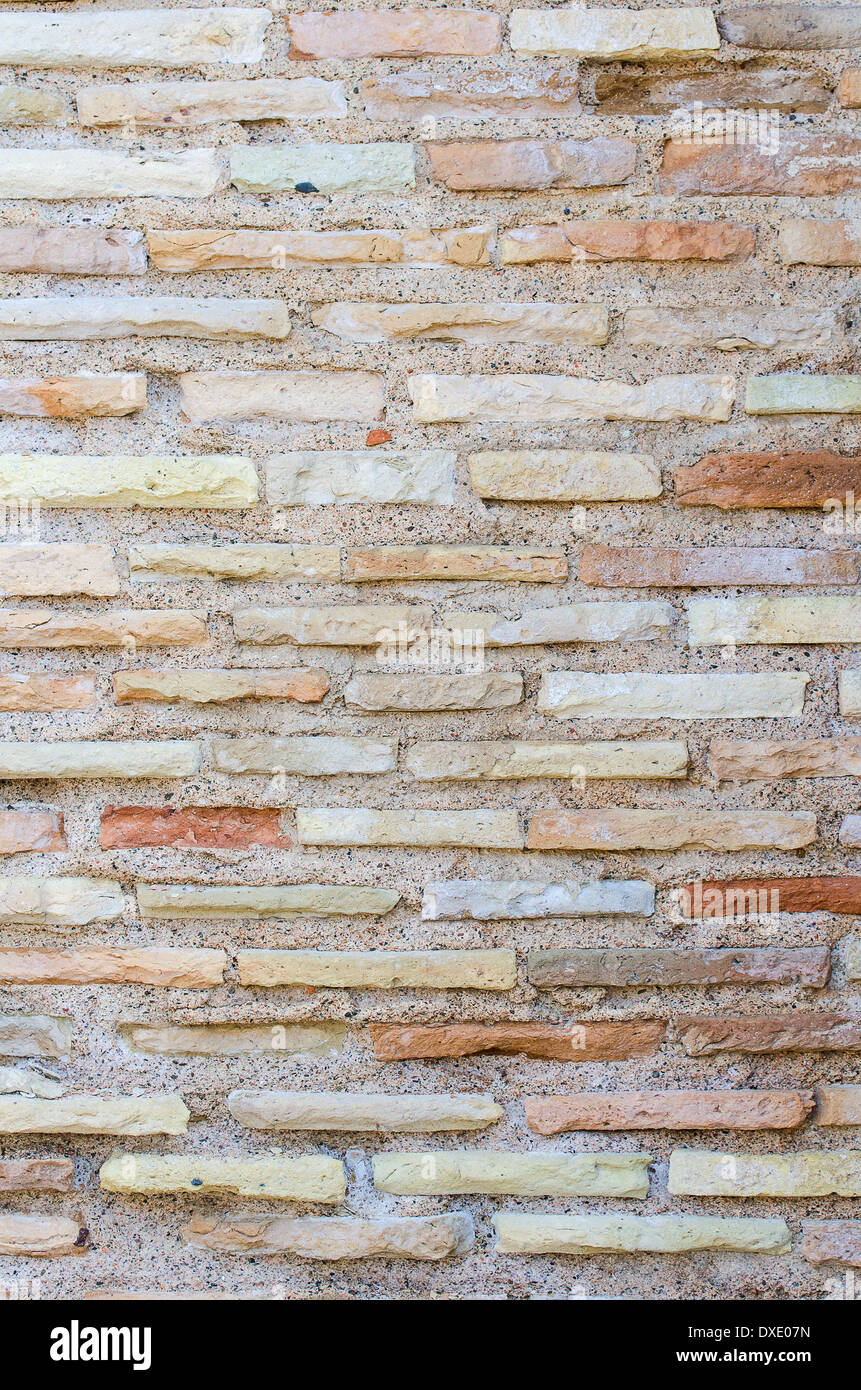 Very ancient brick wall built Stock Photo - Alamy