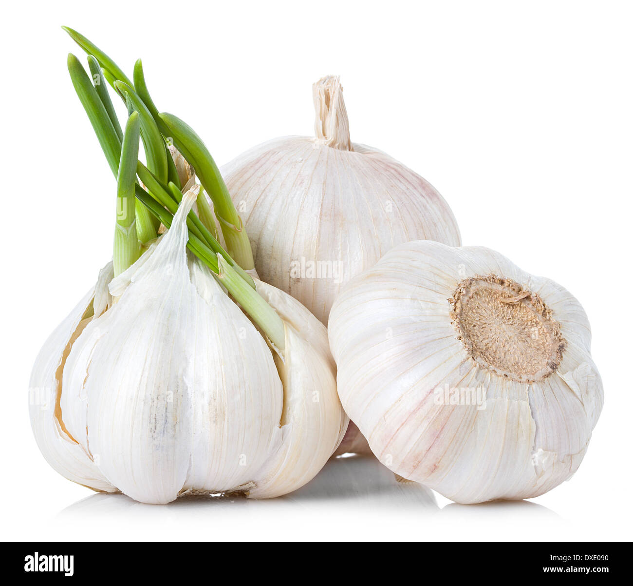 Garlic background close up Cut Out Stock Images & Pictures - Alamy