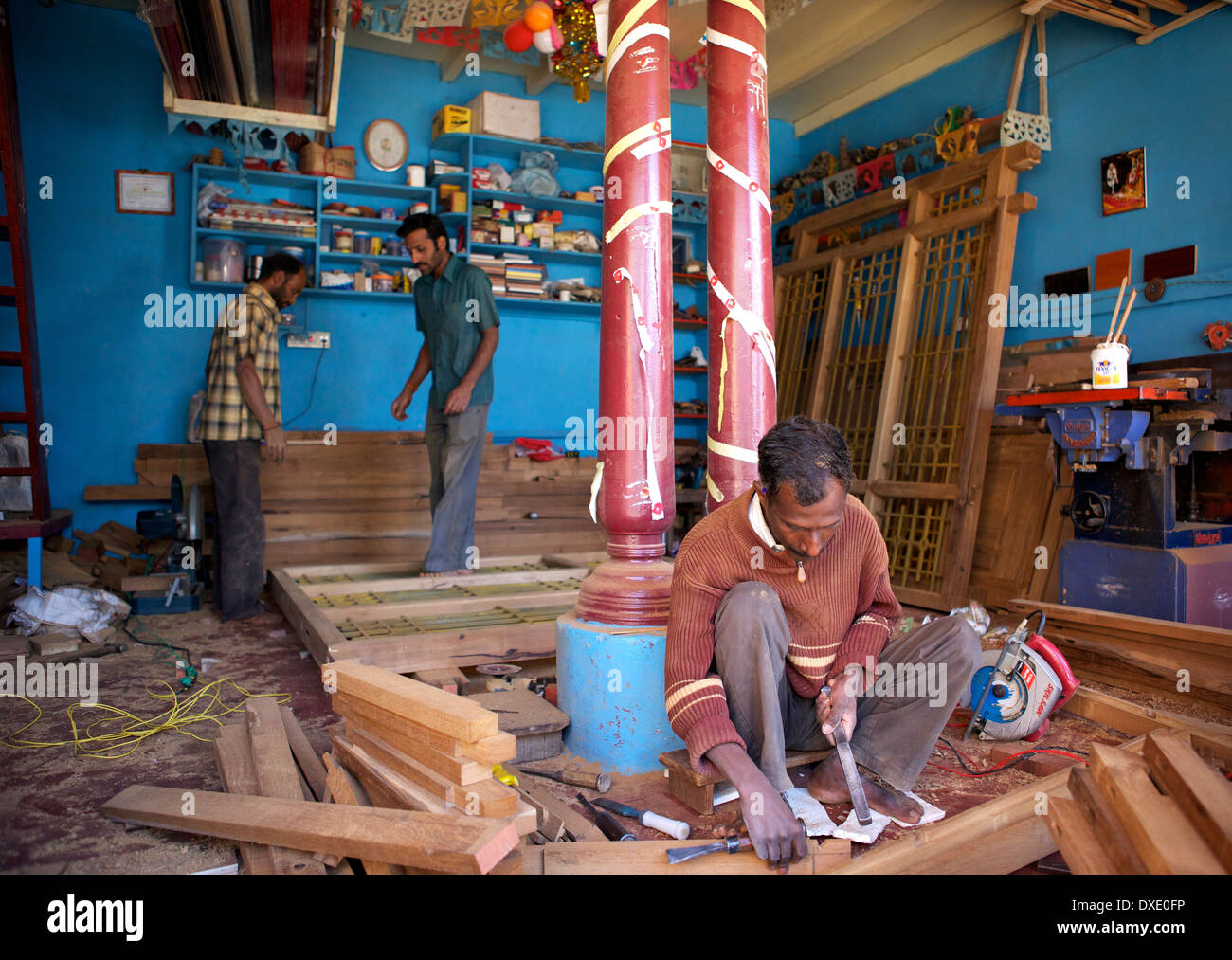 Carpenter work india hi-res stock photography and images - Alamy