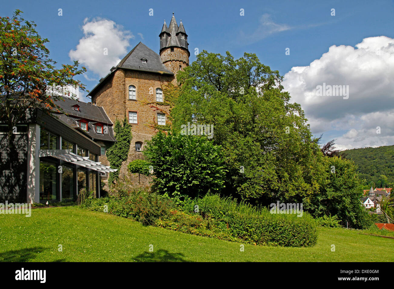 Castle, Herborn, district Lahn-Dill-Kreis, Hesse, Germany Stock Photo ...