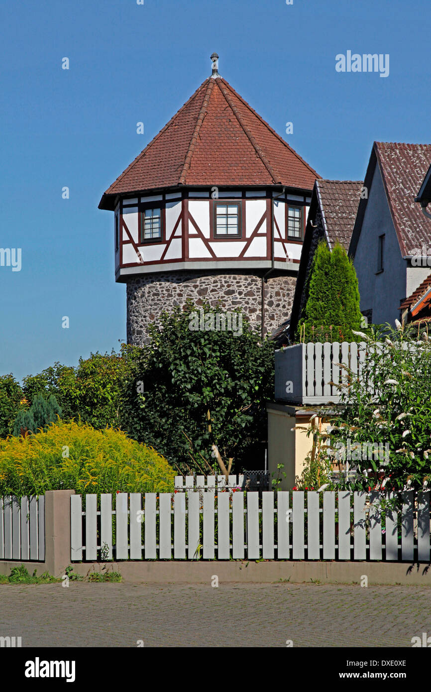 Gun turret 'Die Uhl', Lich, district Giessen, Hesse, Germany Stock ...