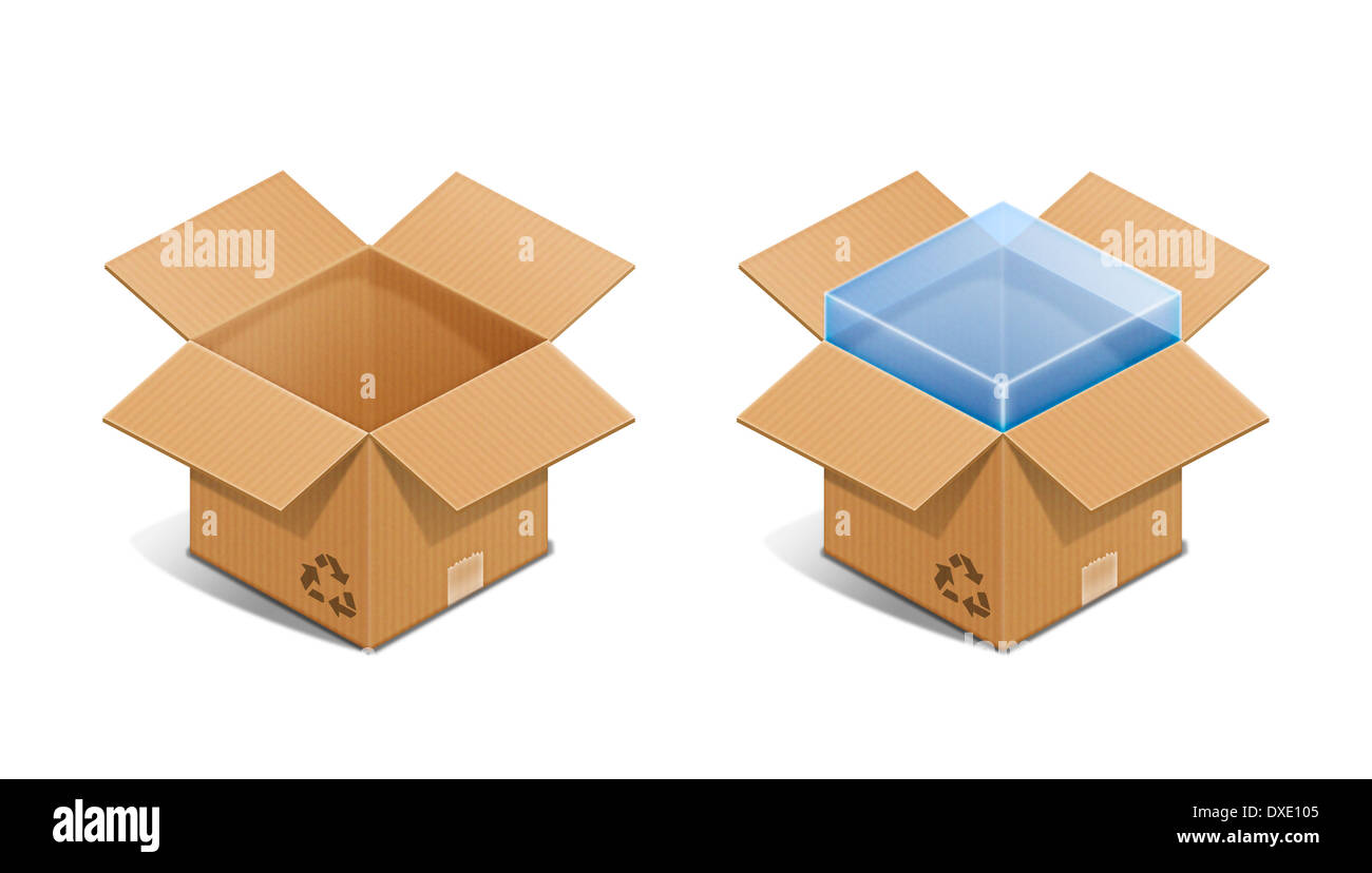 dropbox illustration 3d Stock Photo - Alamy