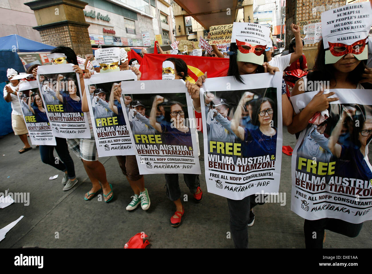 Manila, Philippines. 25th Mar, 2014. Members of the Communist Party of ...