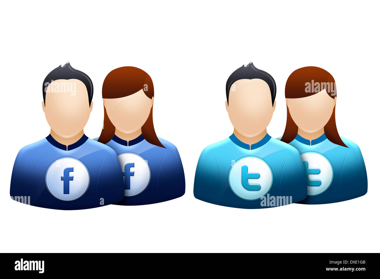 social network user icon Stock Photo - Alamy