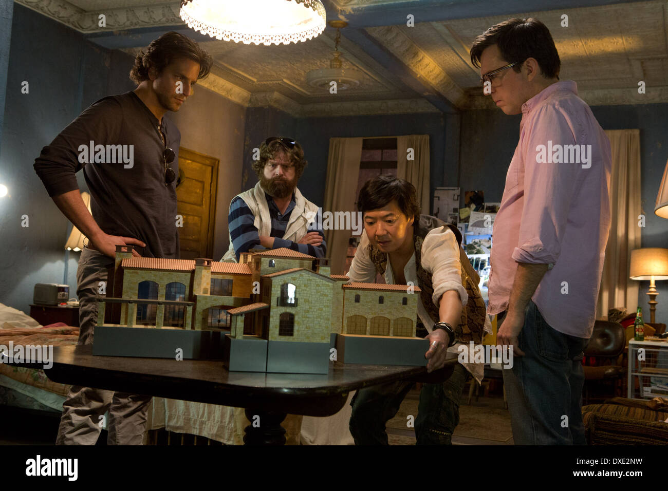 Bradley cooper ed helms ken jeong the hangover hi-res stock photography ...