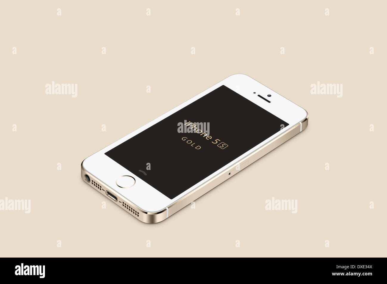 Iphone 5s Gold Vector