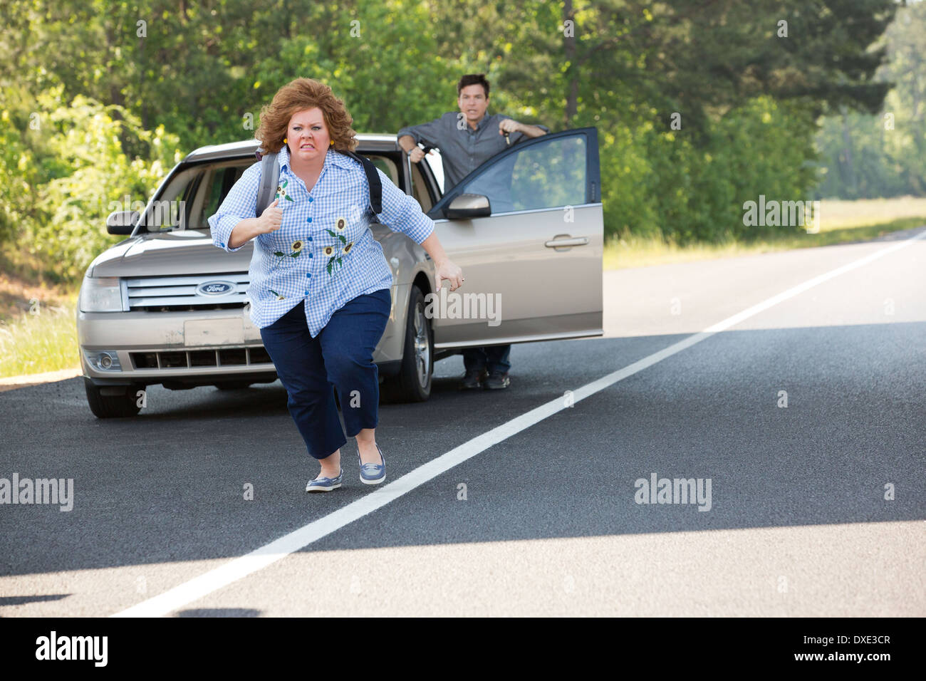 Flee car man hi-res stock photography and images - Alamy