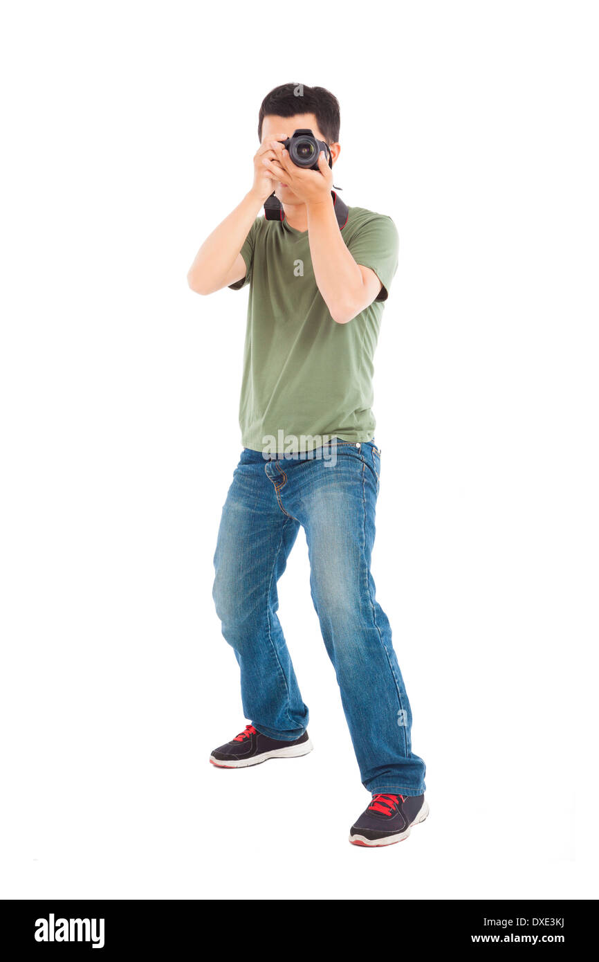 Man in photo studio Cut Out Stock Images & Pictures - Alamy