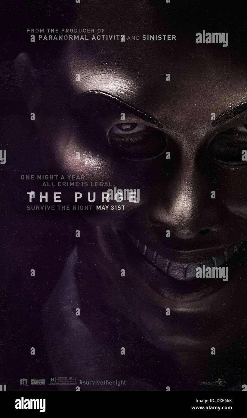 Movie poster the purge hi-res stock photography and images - Alamy