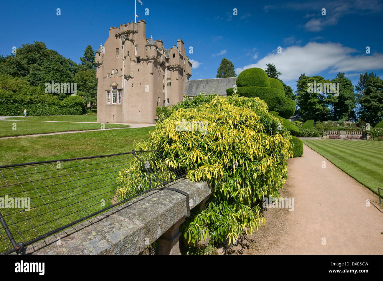 Crathes Castle from garden Stock Photo - Alamy