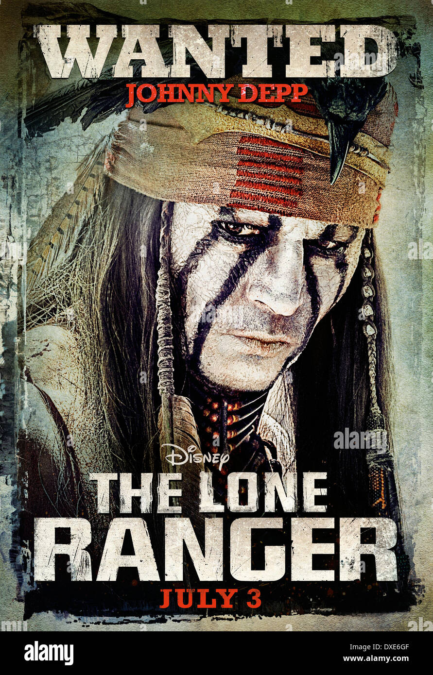 Lone ranger johnny depp hi-res stock photography and images - Alamy
