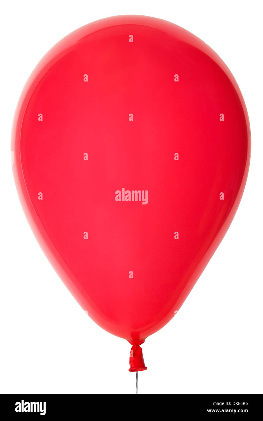 red balloon isolated on white Stock Photo - Alamy