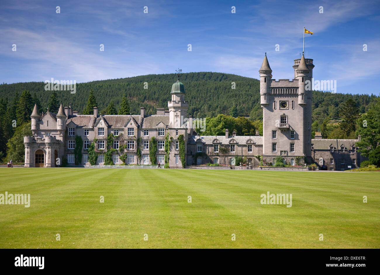 Balmoral Castle from front Stock Photo - Alamy