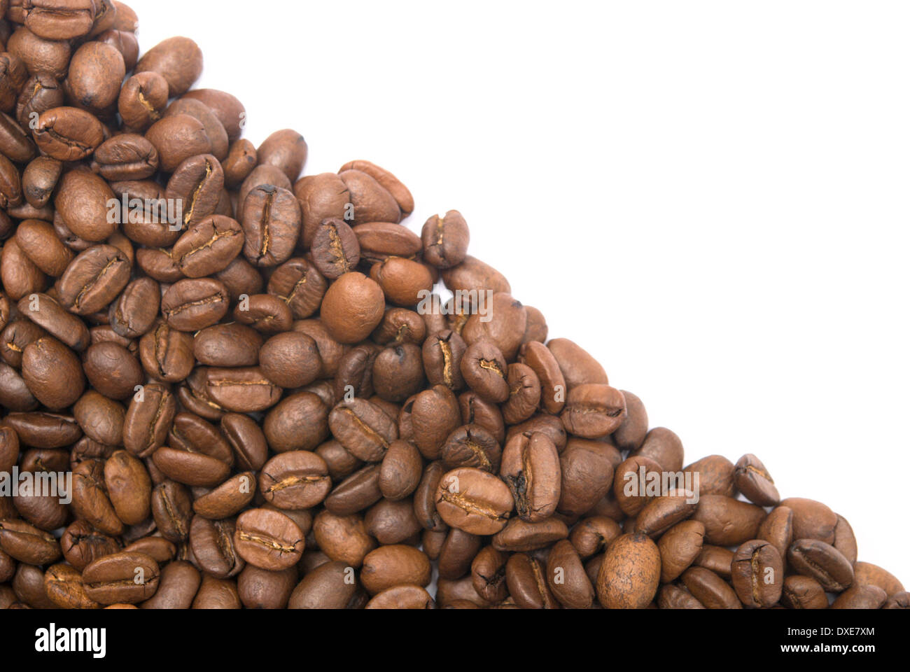 coffee beans isolated on white Stock Photo - Alamy