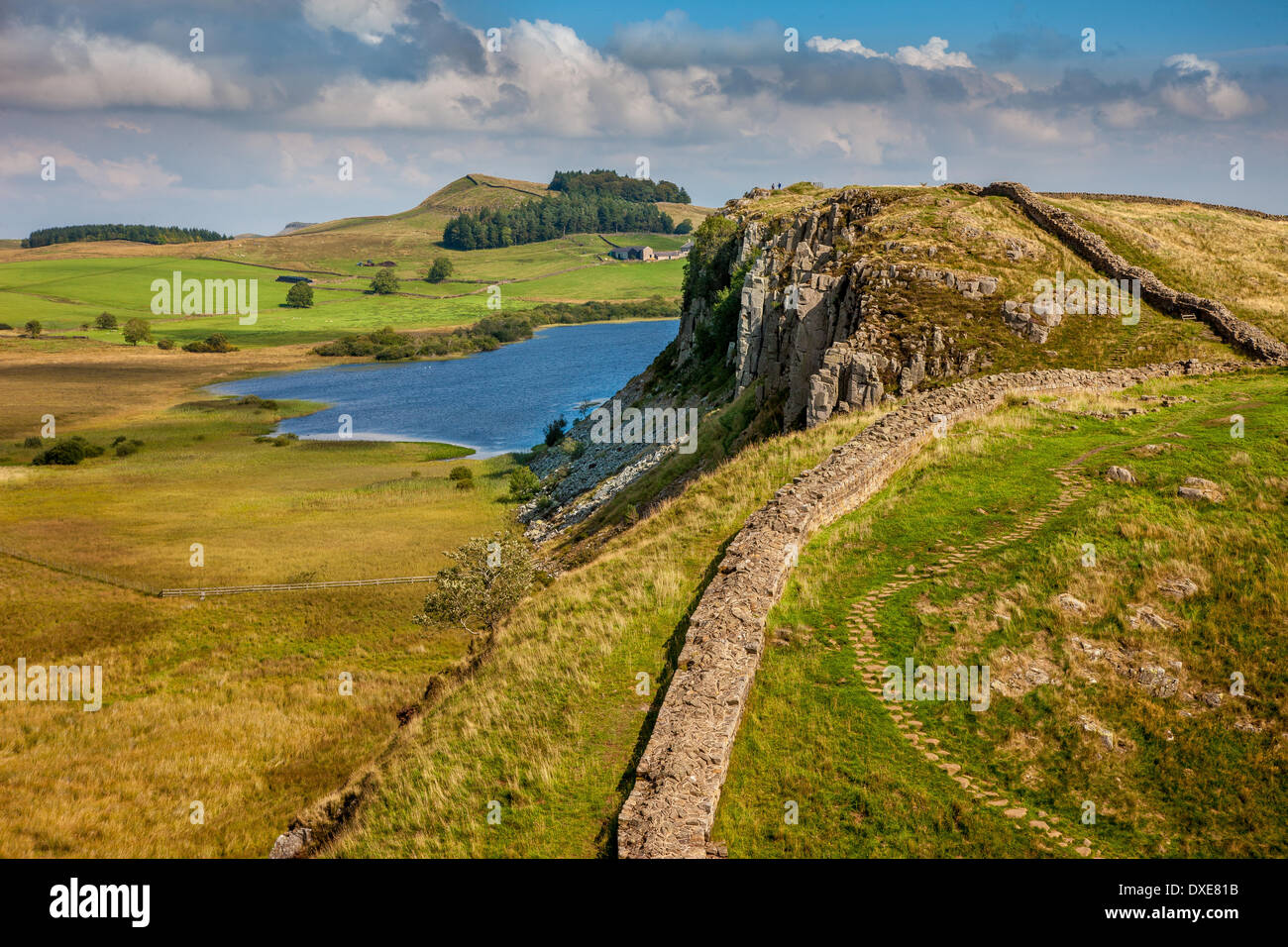 Steel Rigg,Hadrians Wall - Northumbria Stock Photo - Alamy