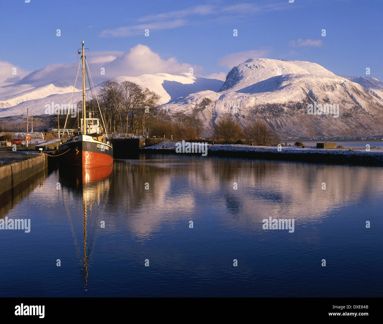 Ben Nevis as seen from the Corpach basin, Lochaber Stock Photo - Alamy