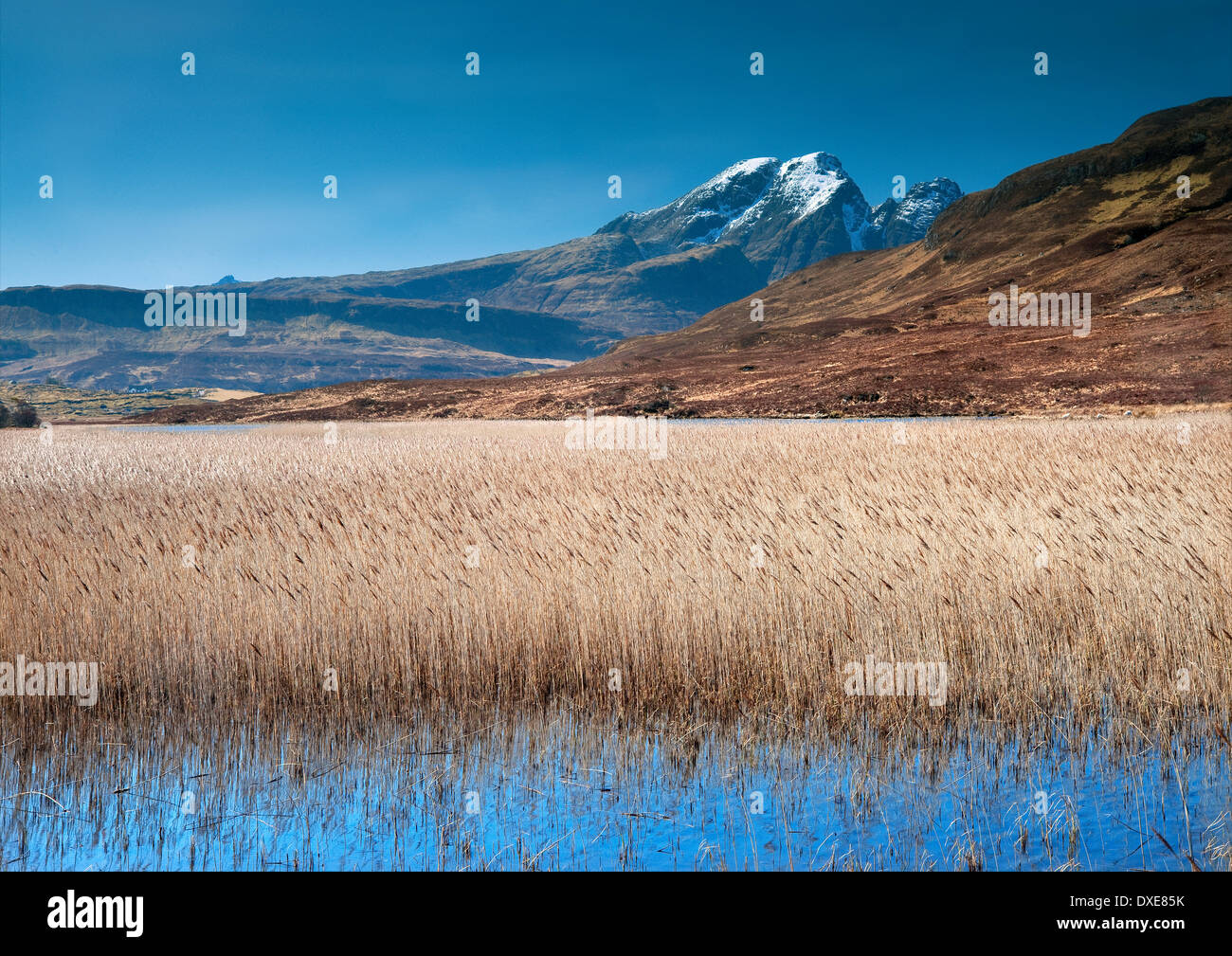 Blaven from the Elgol road, Loch Slapin, Isle of Skye Stock Photo - Alamy