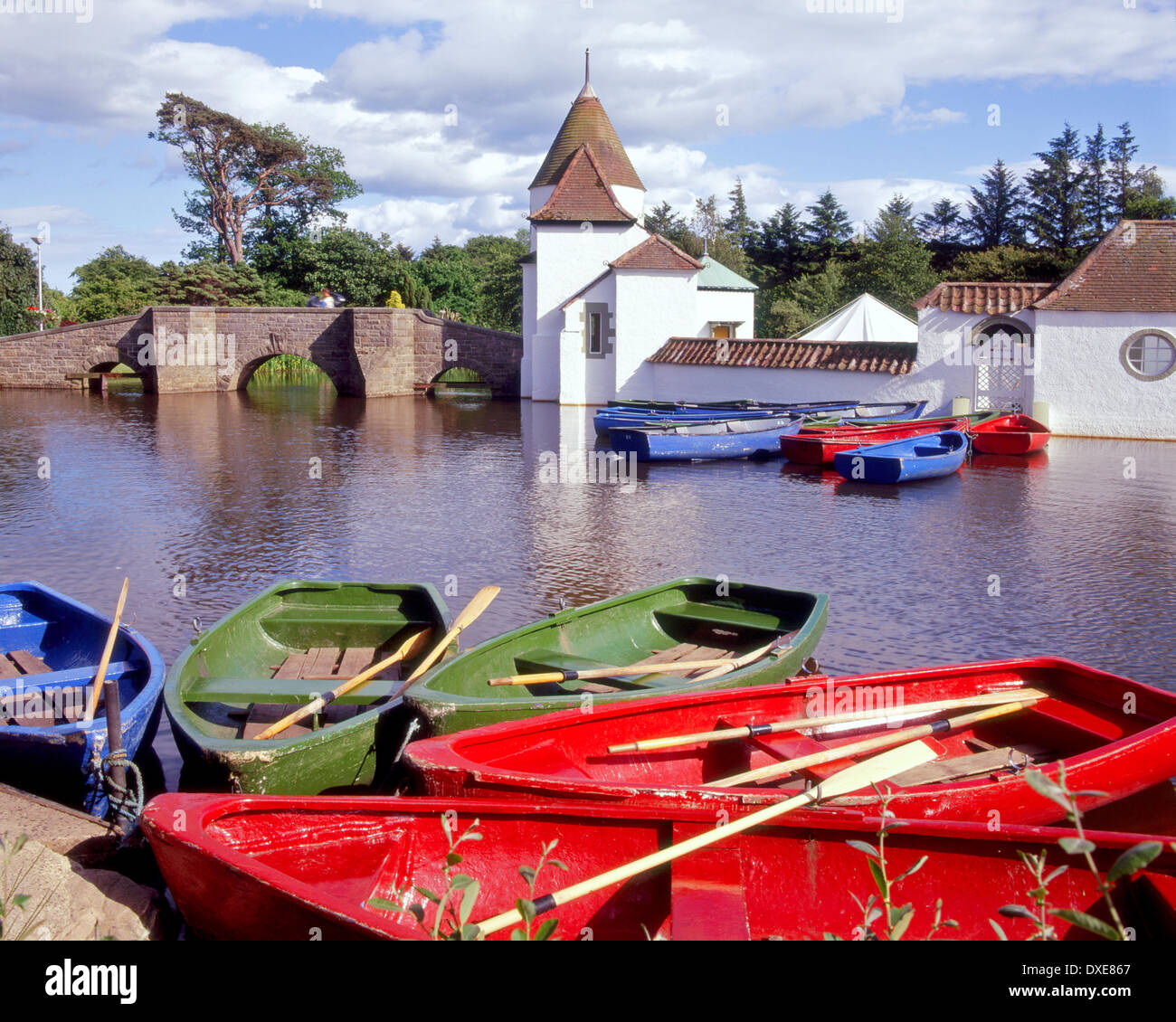 Boating lake at Craigtoun park, St Andrews, Fife Stock Photo - Alamy