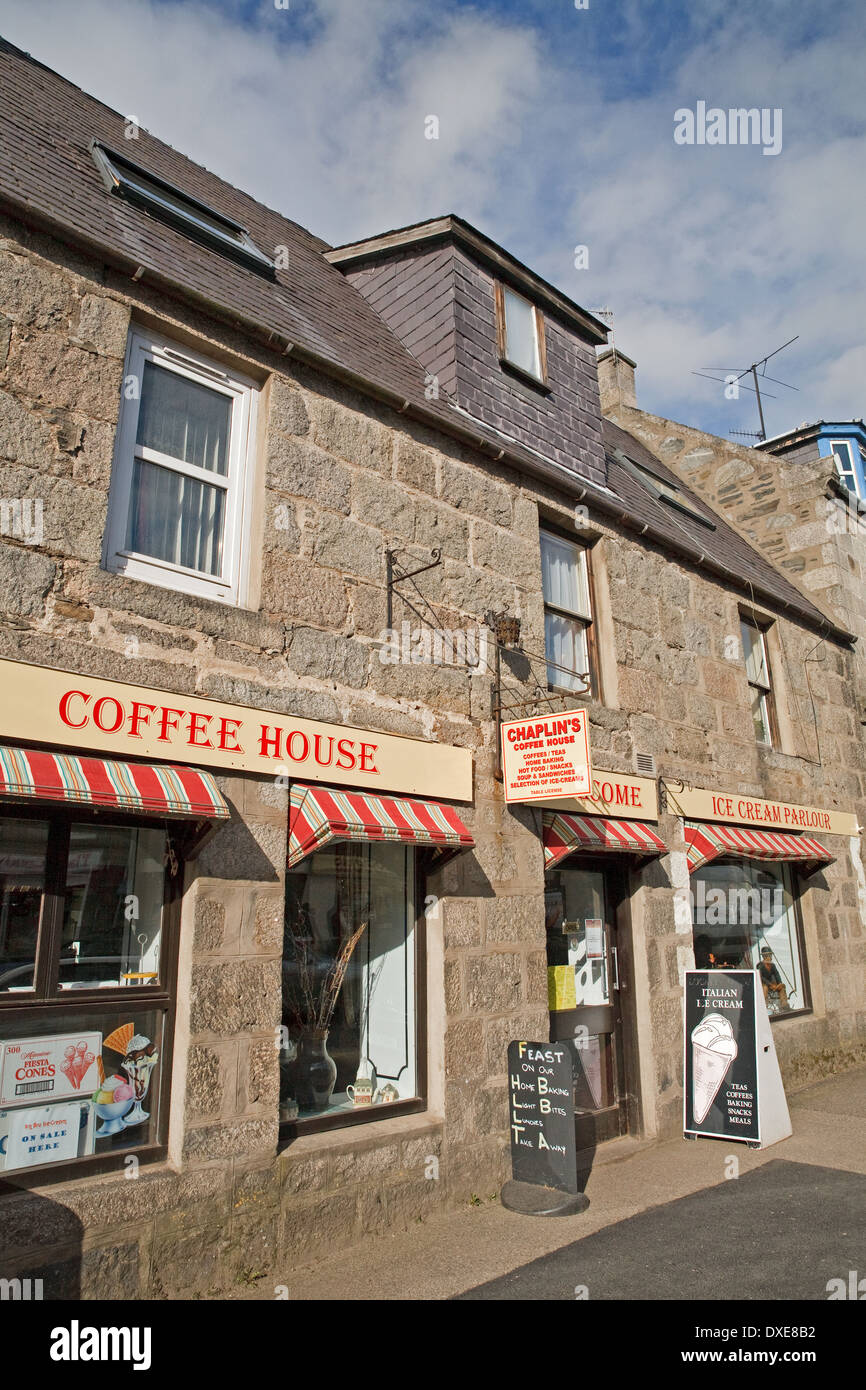 Chaplins Coffee shop in Grantown on Spey in Scotland Stock Photo - Alamy