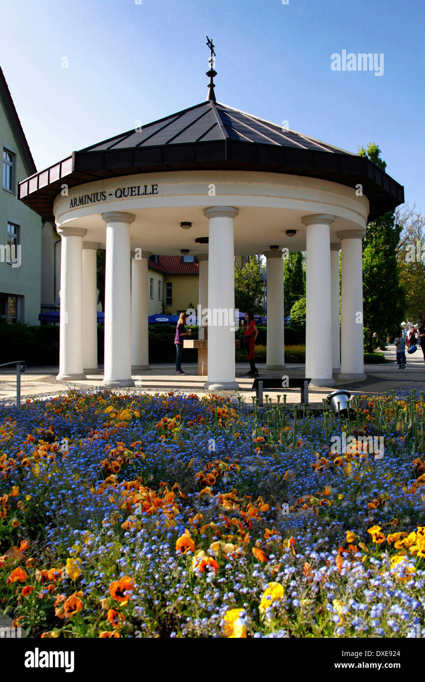 Arminius medicinal spring, Arminius park, Bad Lippspringe, district of ...
