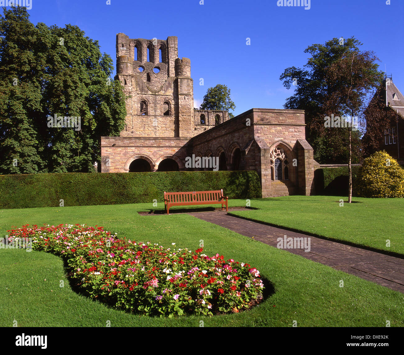 12th Century Kelso abbey, Scottish Borders Stock Photo - Alamy