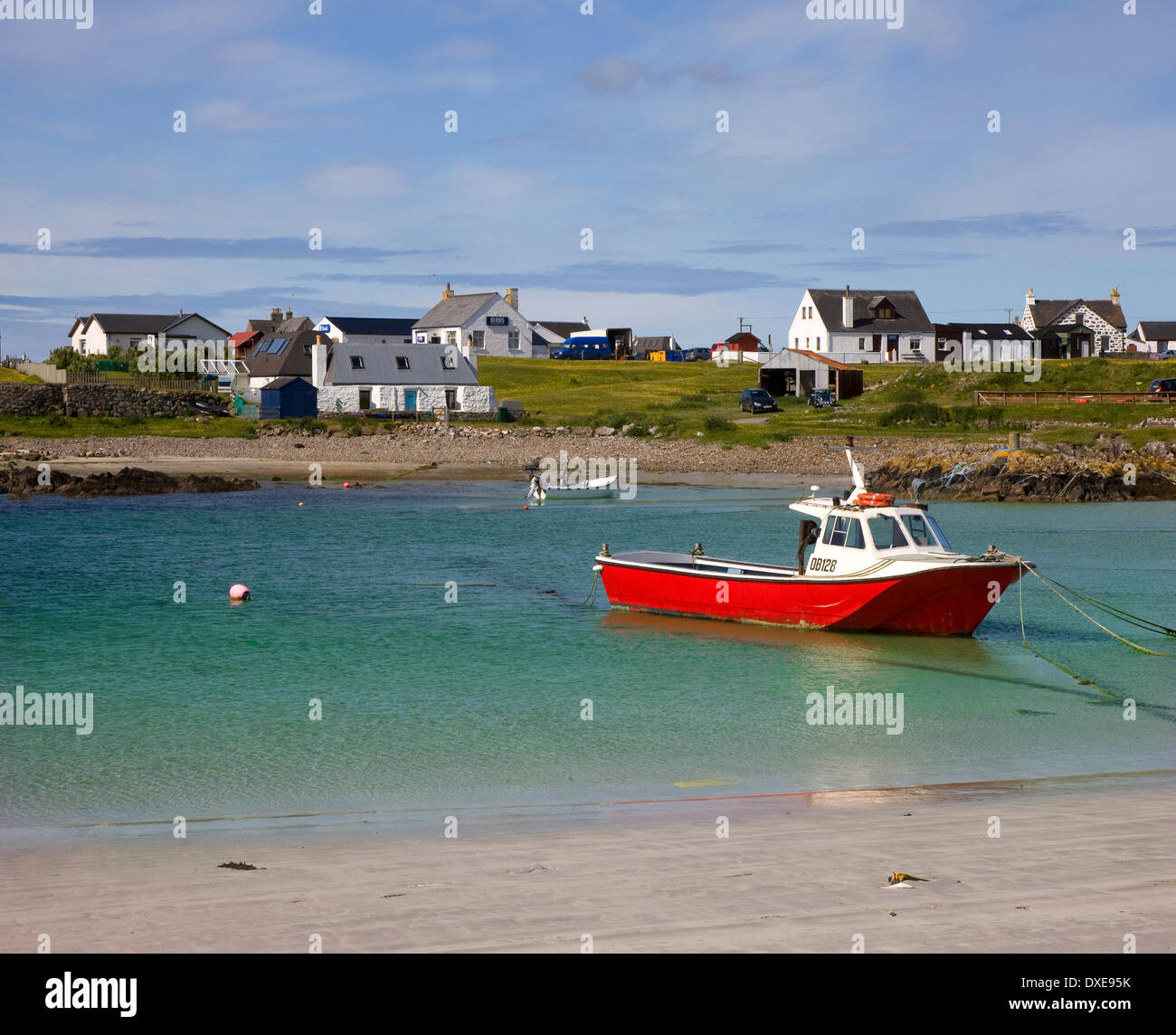 Scarinish harbour, Isle of Tiree, Hebrides Stock Photo - Alamy