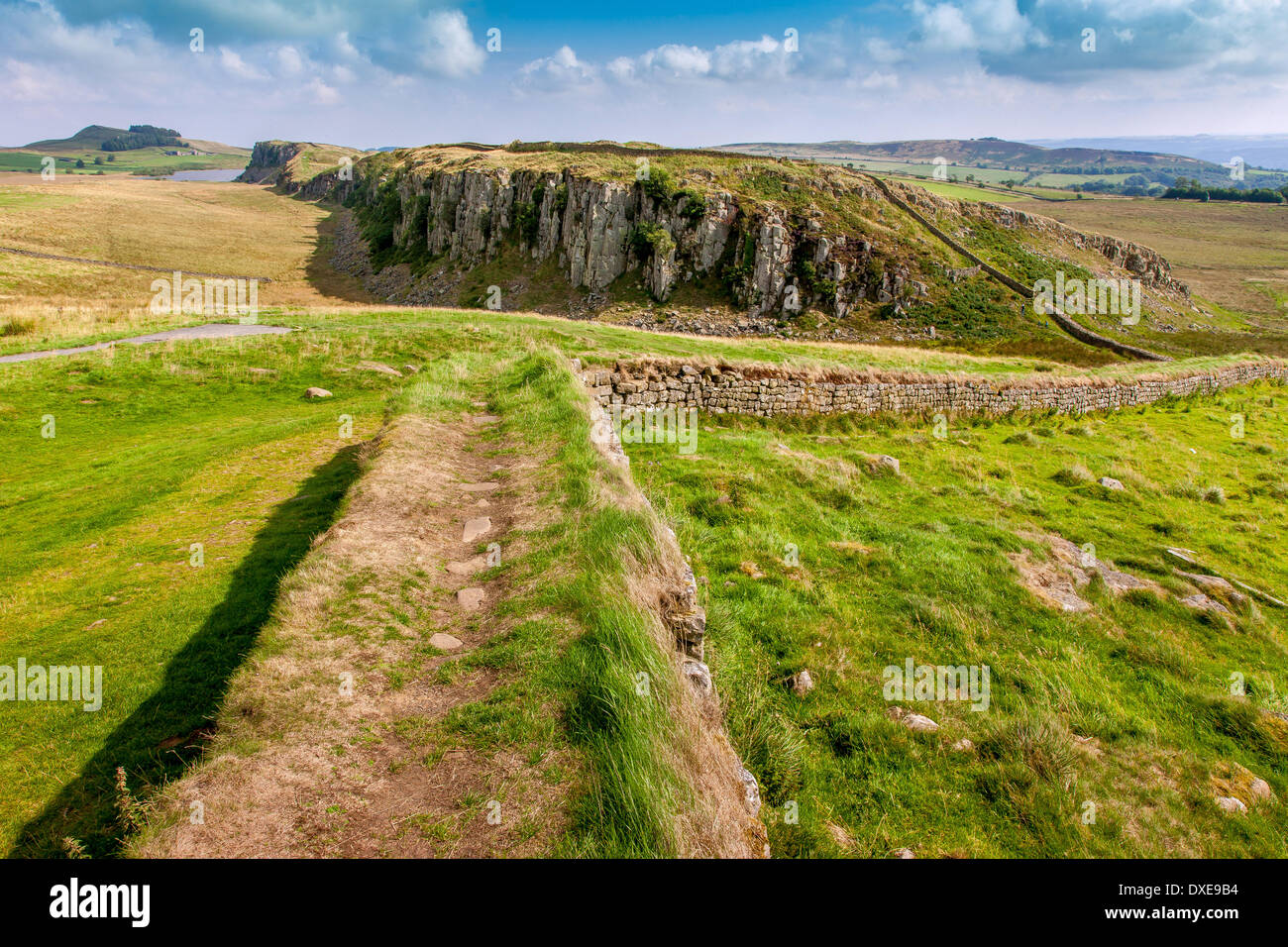 Hadrians Wall, Northumbria Stock Photo - Alamy