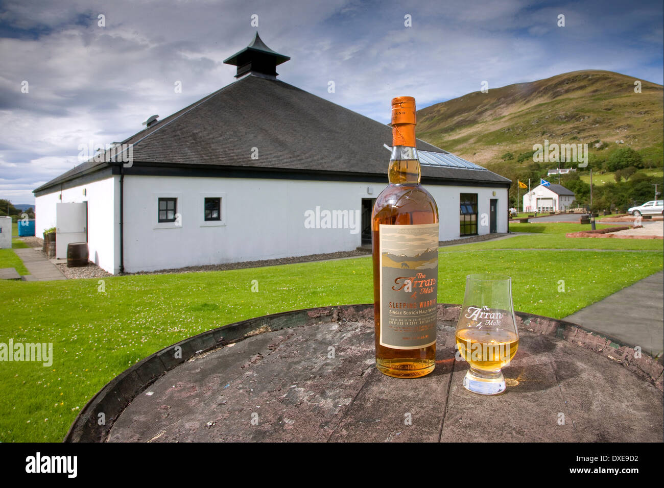 Isle of Arran Single-Malt whisky, Lochranza Distillery, Isle of Arran Stock Photo - Alamy