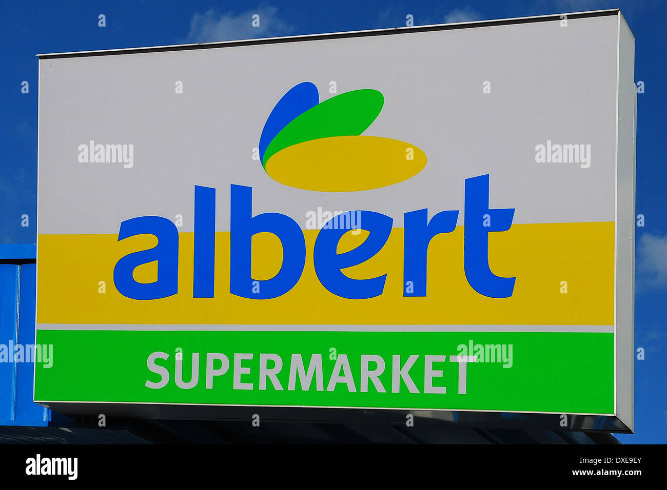 Albert supermarket, logo Stock Photo - Alamy