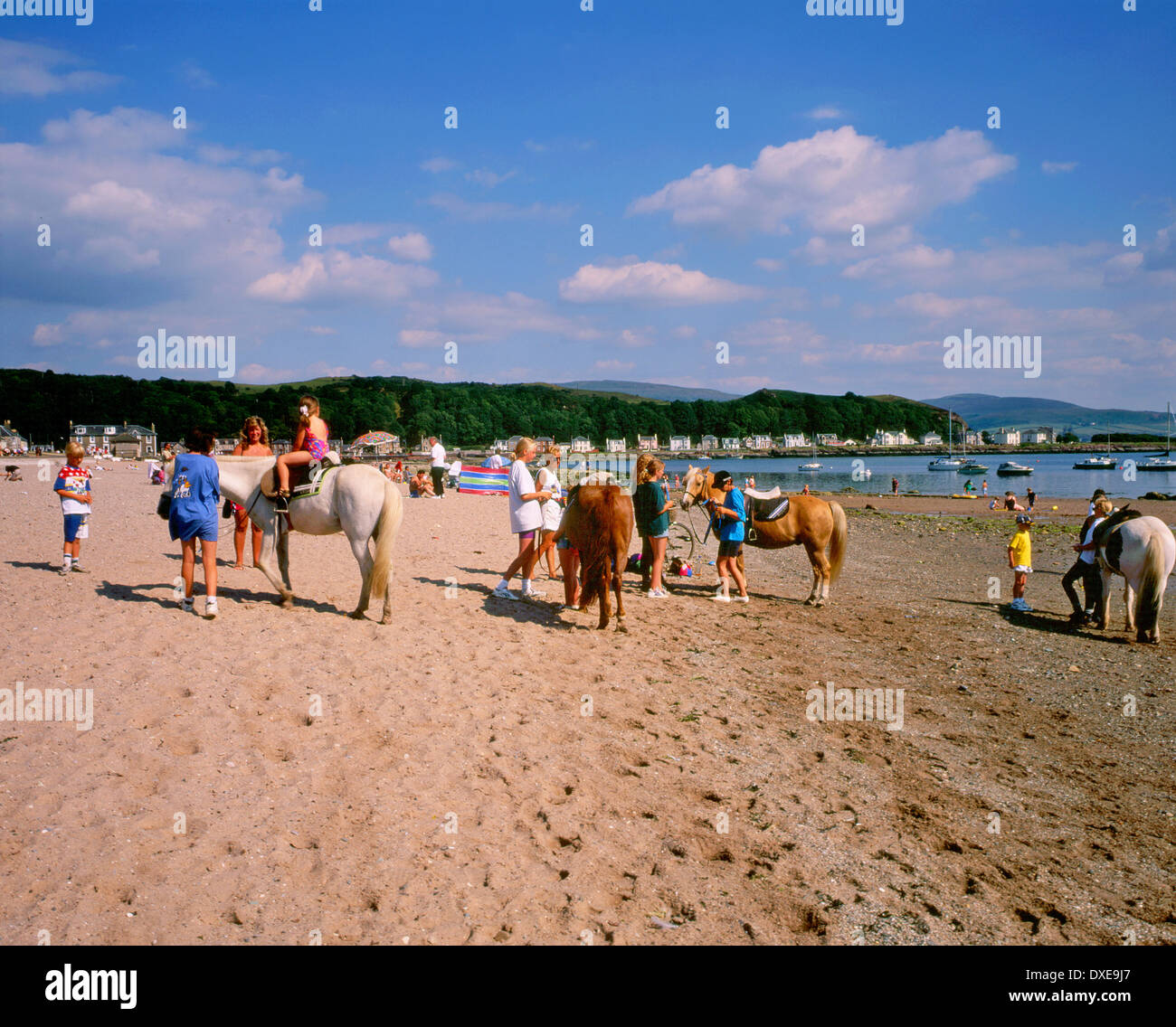 Activity on Millport Beach,Millport,Isle of Cumbrae,Ayrshire Stock ...