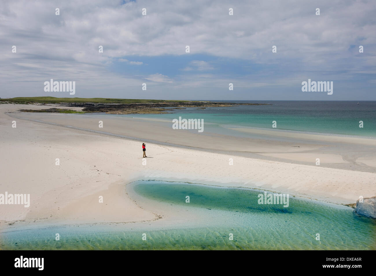 Beach, Isle of Barra, Outer Hebrides Stock Photo - Alamy