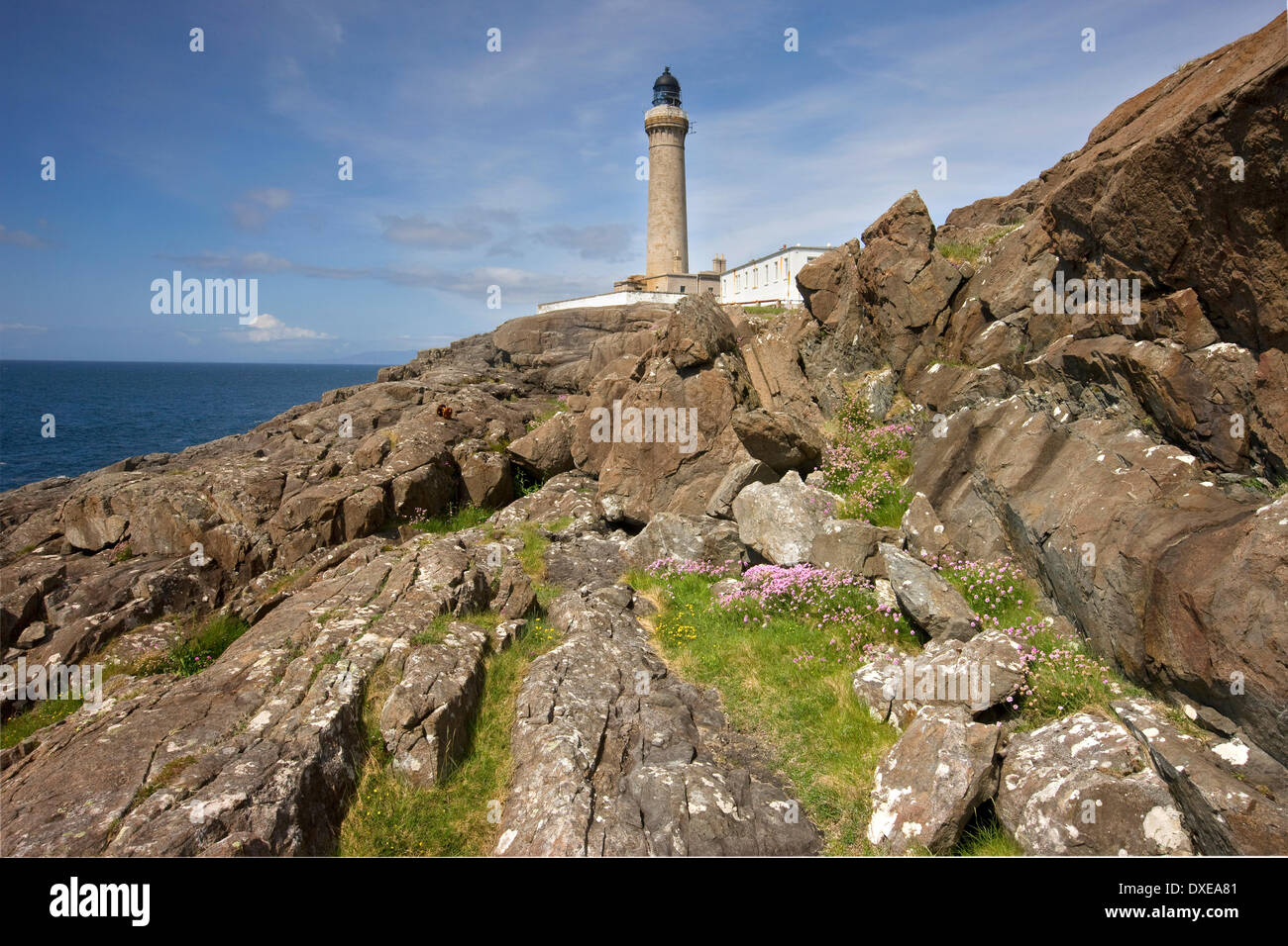Lighthouse at Ardnamurchan point Stock Photo - Alamy