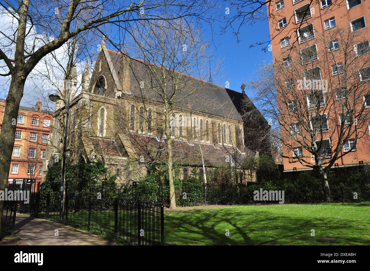 Holy Cross Church in King's Cross, Cromer Street, Camden, London, England, UK Stock Photo - Alamy