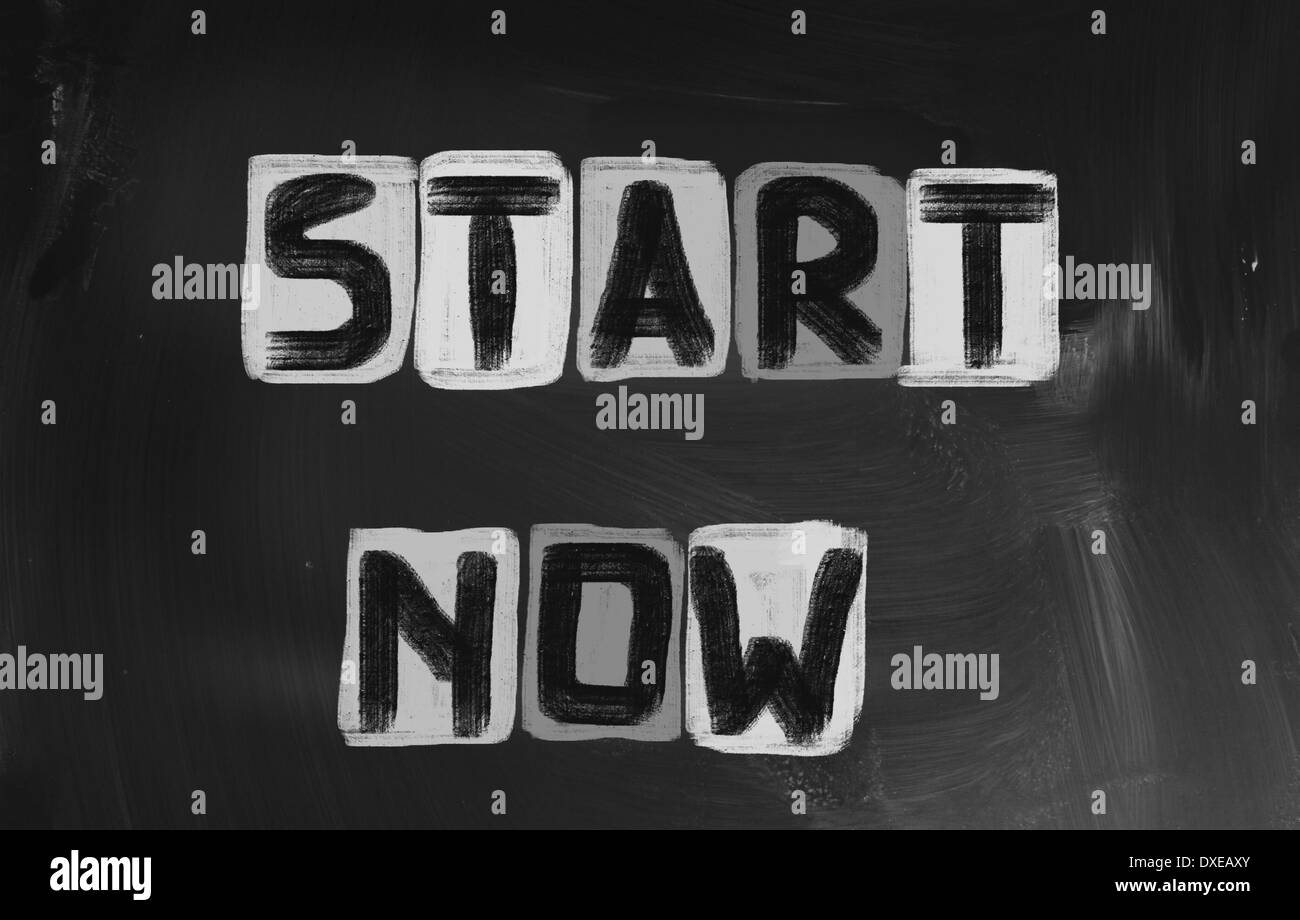Start Now Concept Stock Photo - Alamy