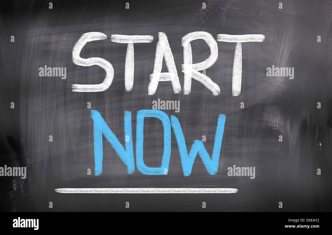 Start Now Concept Stock Photo - Alamy