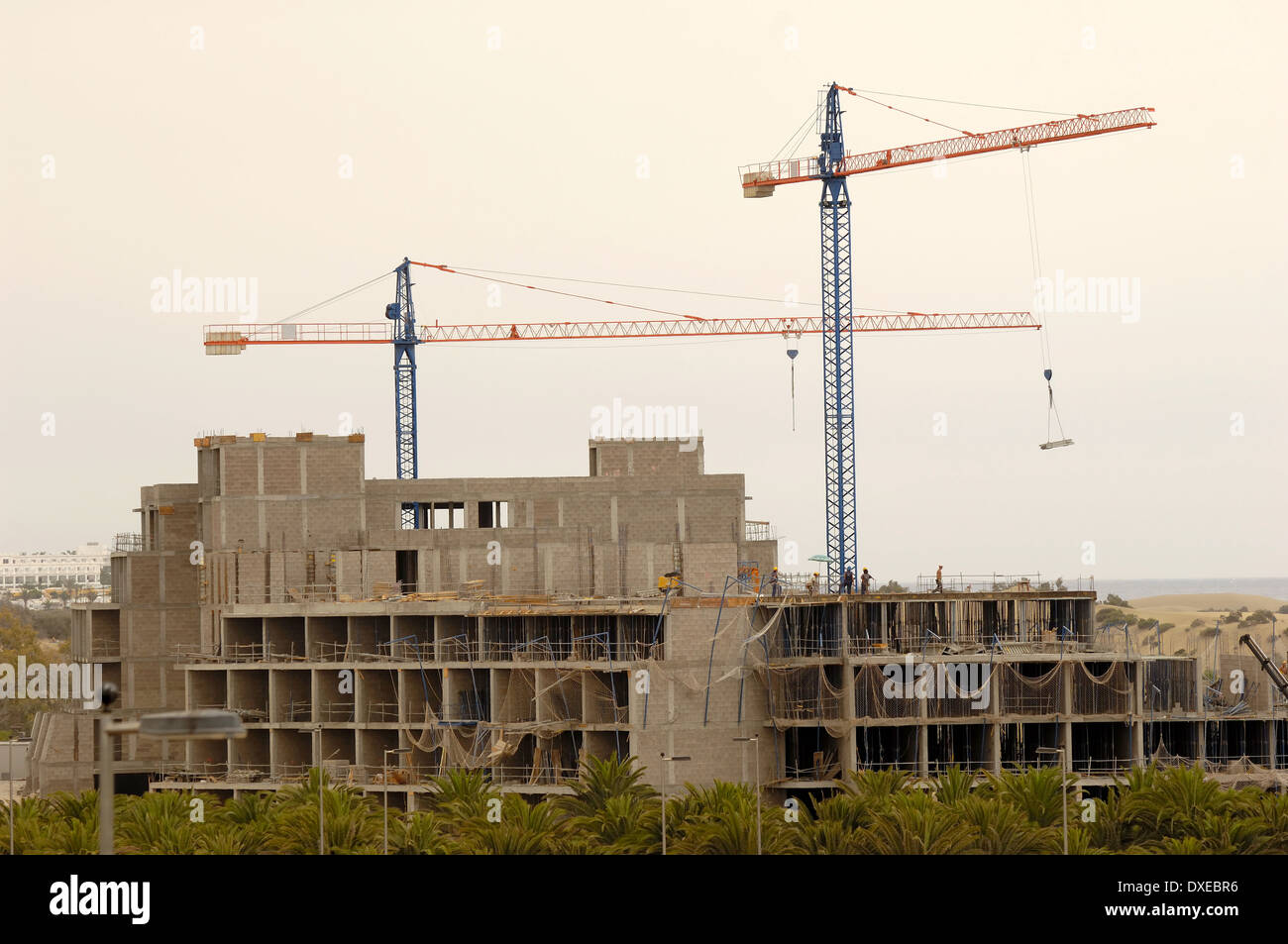 Construction site of a hotel Stock Photo - Alamy