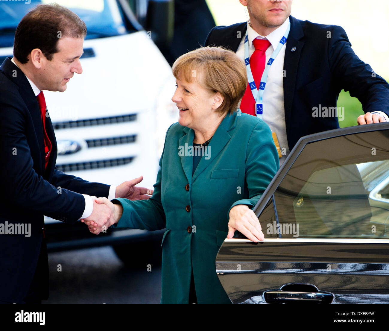 German Chancellor Angela Merkel arrives for the Nuclear Security Summit ...