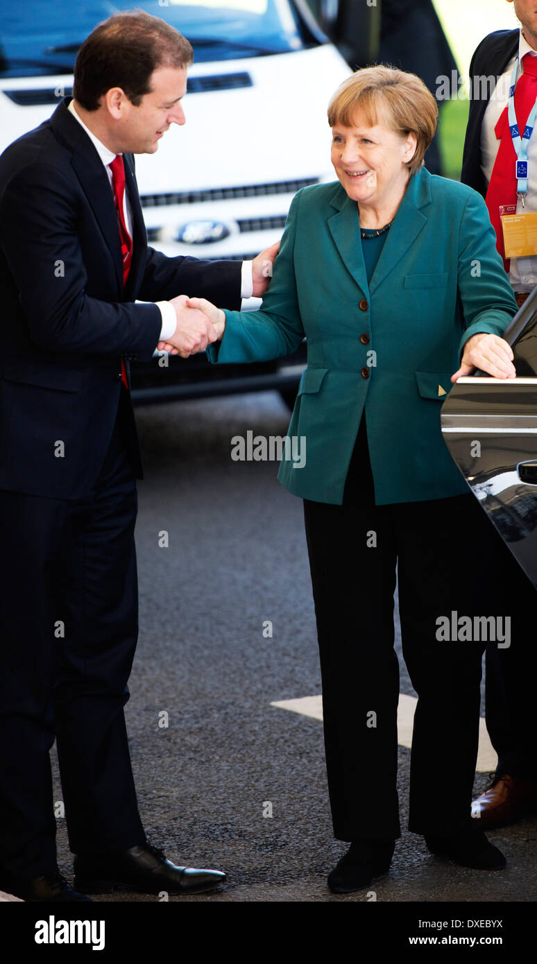 German Chancellor Angela Merkel arrives for the Nuclear Security Summit ...