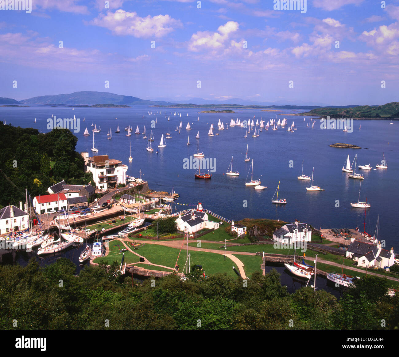 Crinan Harbour and Loch Crinan, Argyll Stock Photo: 67929012 - Alamy