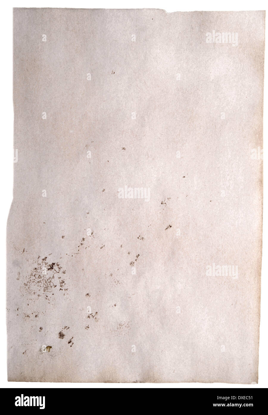 old paper isolated on white Stock Photo - Alamy