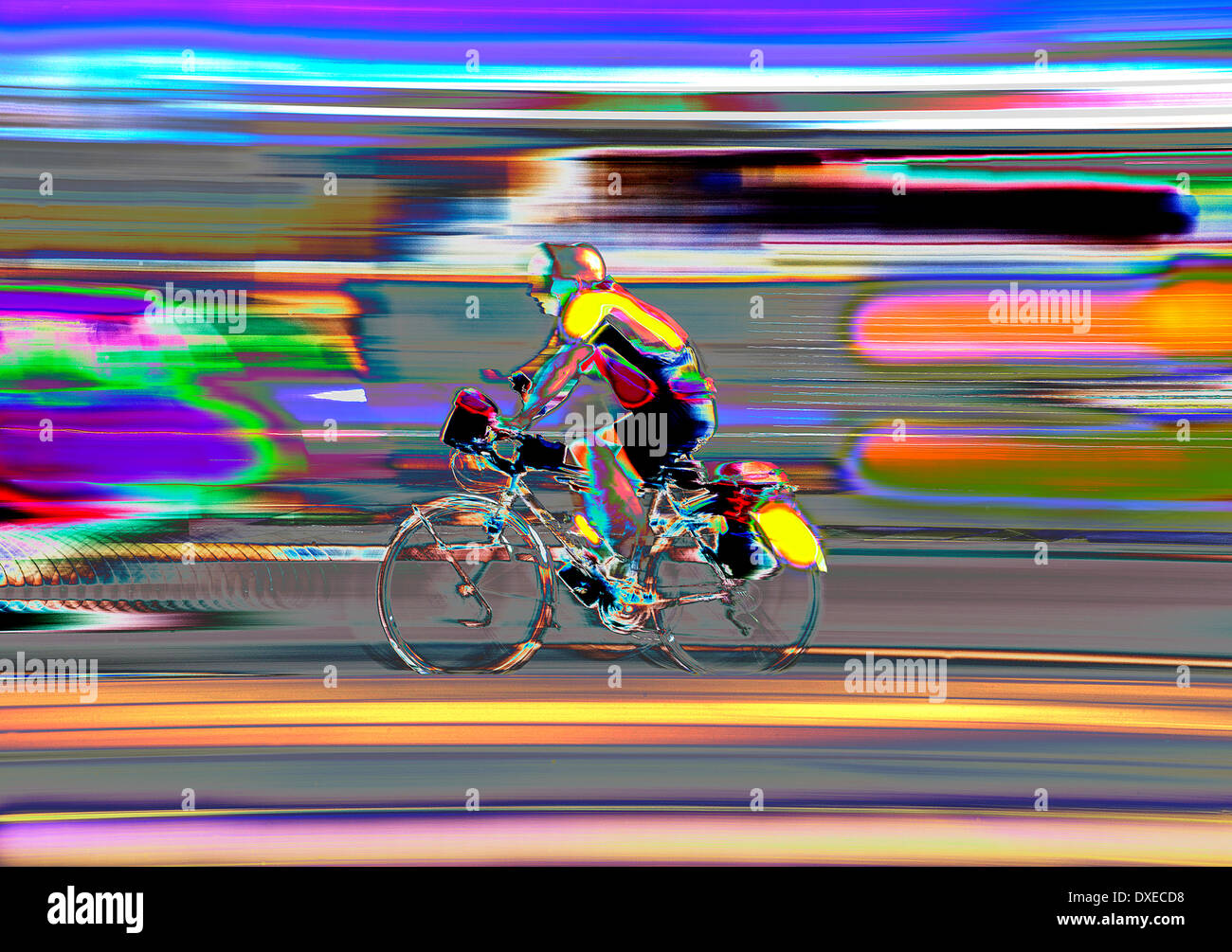 Abstract Bicycle Painting