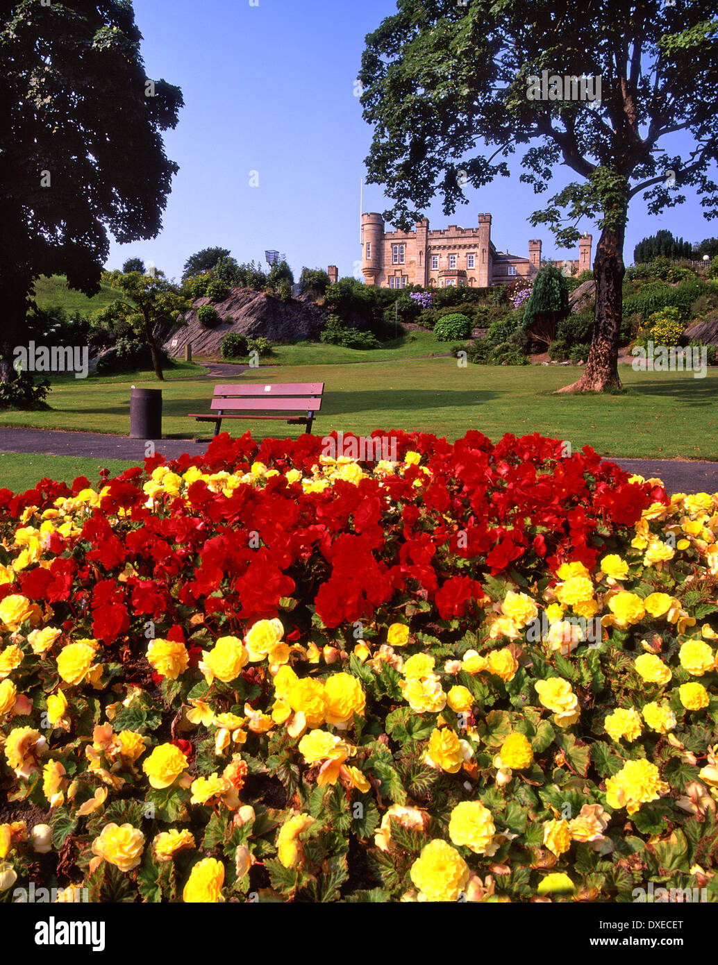 Dunoon castle from douglas park firth of clyde Stock Photo - Alamy