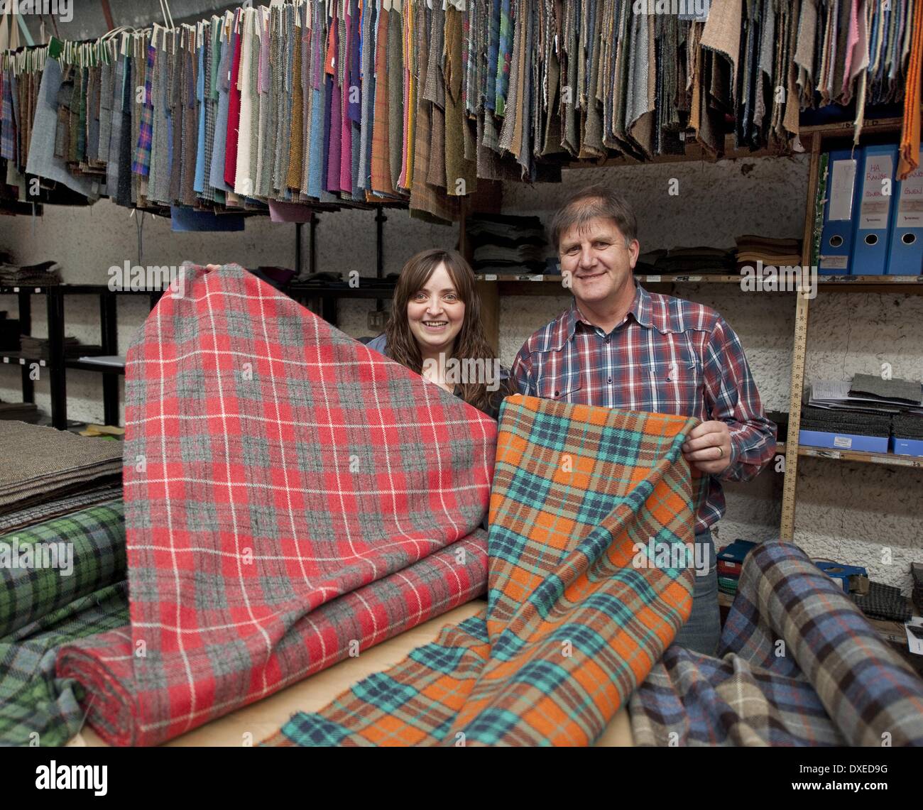 Harris tweed factory hi-res stock photography and images - Alamy