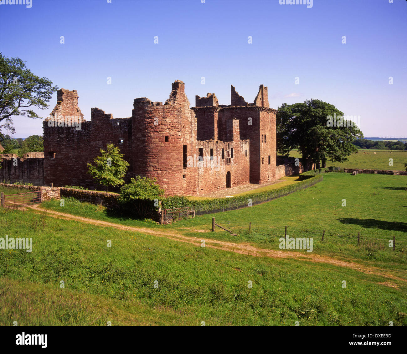 The sandstone Castle of Edzell, Angus Stock Photo - Alamy