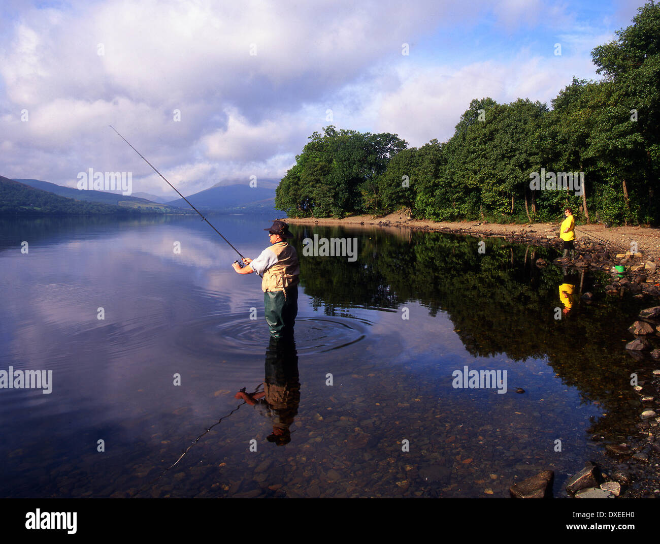 Fly fishing trout on loch hi-res stock photography and images - Alamy