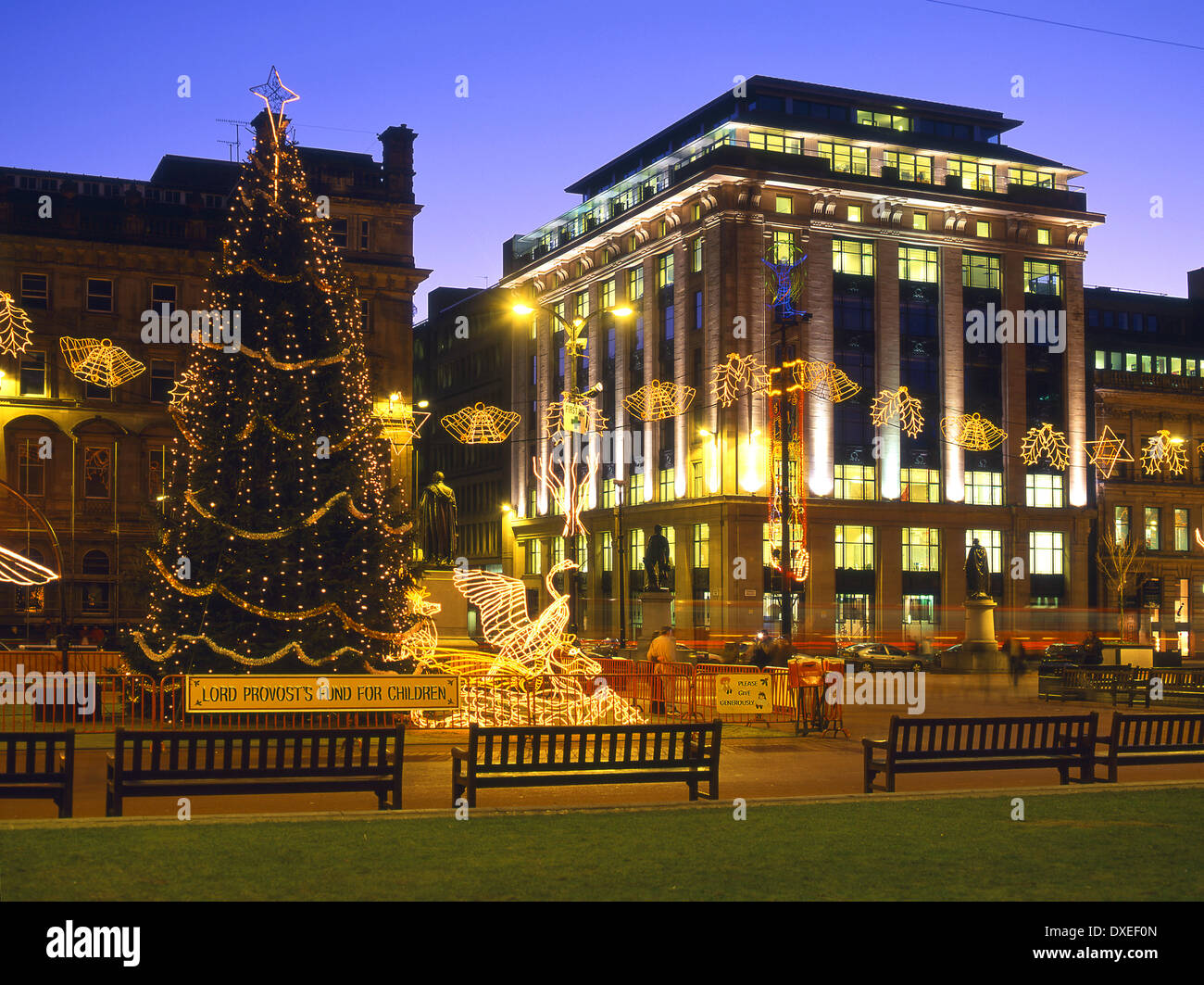 George square christmas in hi-res stock photography and images - Alamy