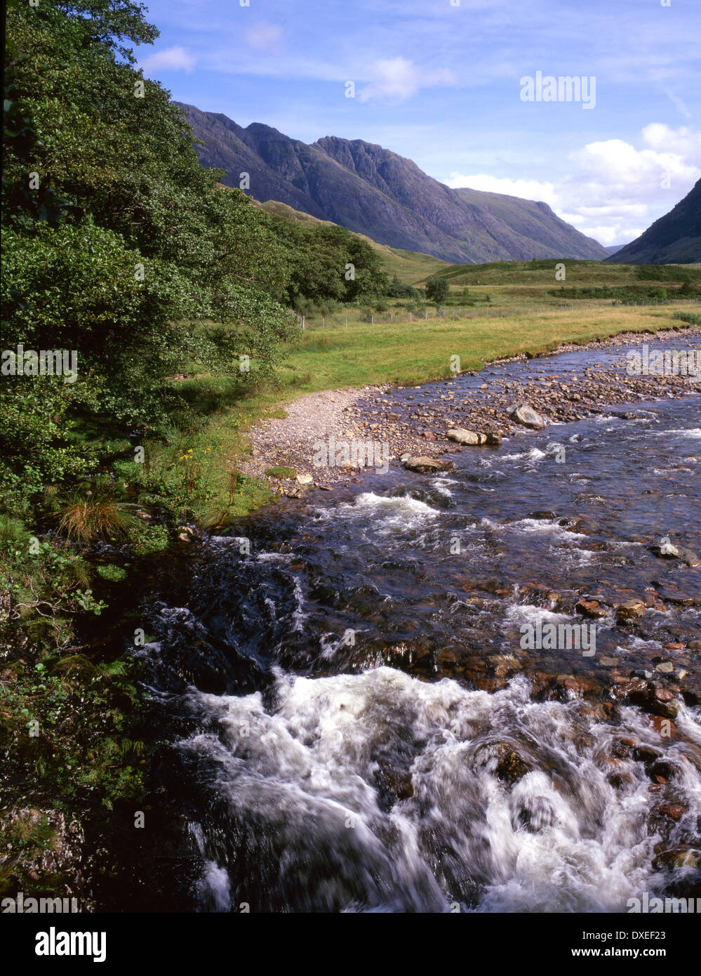 Glencoe from the river coe, west highlands Stock Photo - Alamy