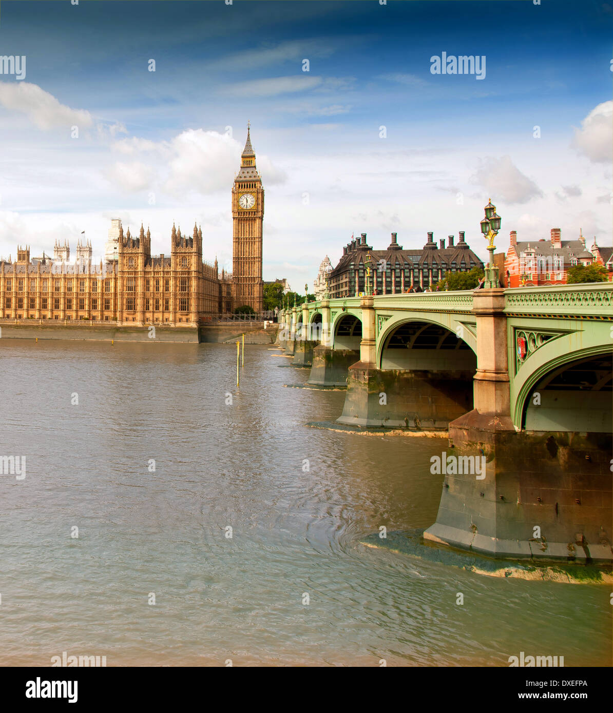 Big Ben and Houses of Parliament, Westminster, London Stock Photo - Alamy