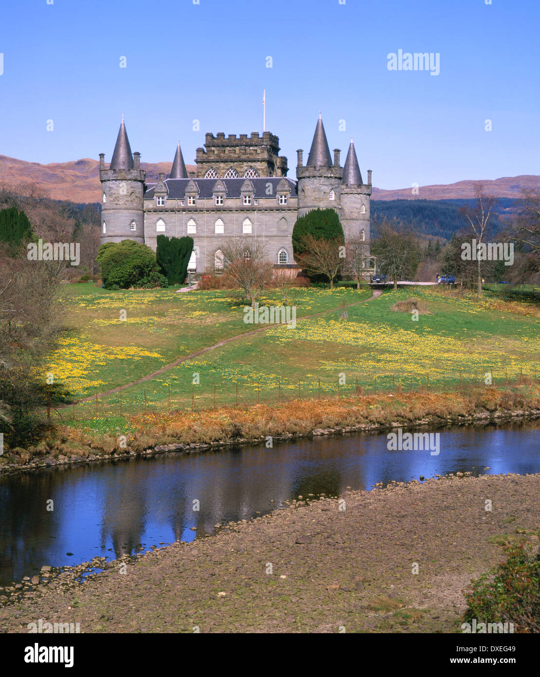 Inveraray Castle, Loch Fyne, Argyll Stock Photo - Alamy