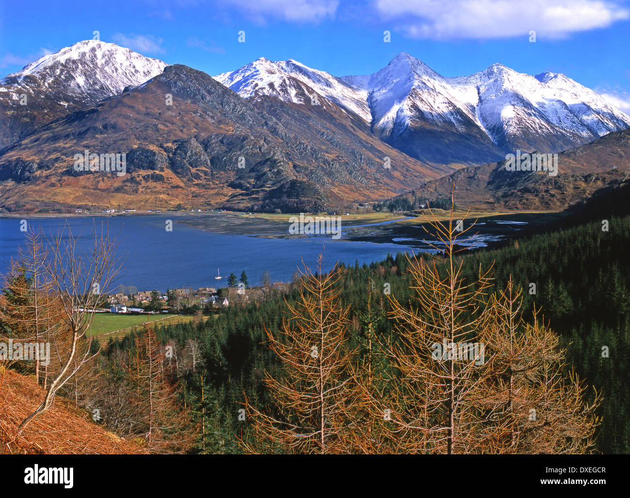 Kintail Hills, Loch Duich Stock Photo - Alamy